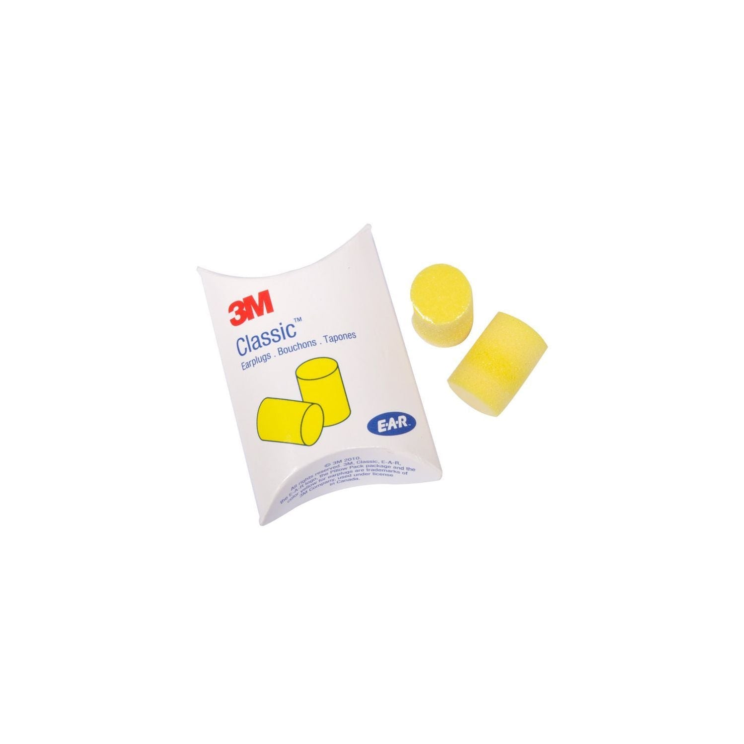3M E-A-R Classic Earplugs, Uncorded, Pillow Pack, 310-1001 — BHP Safety ...