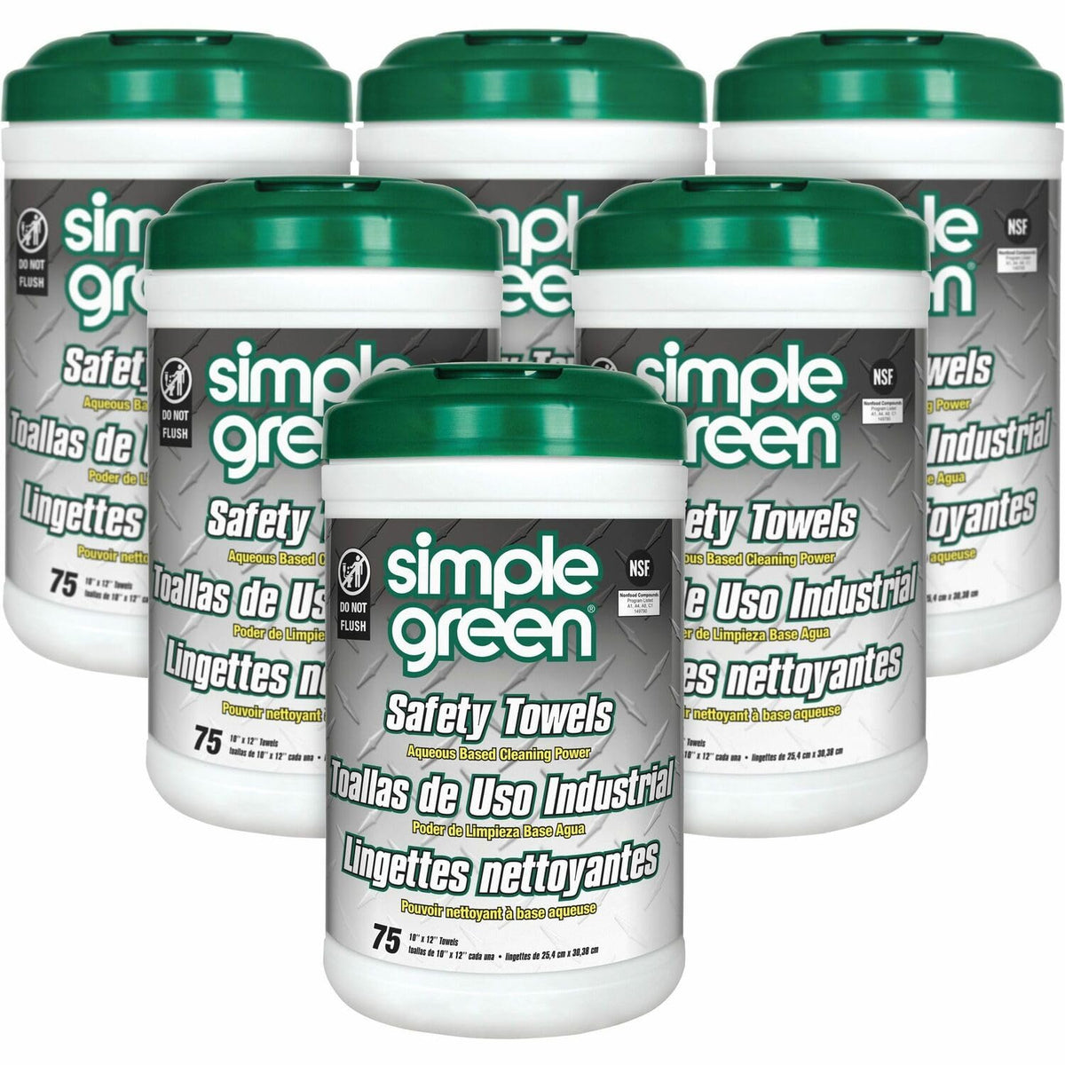 Simple Green Safety Towels, 75 Count, 13351 — BHP Safety Products