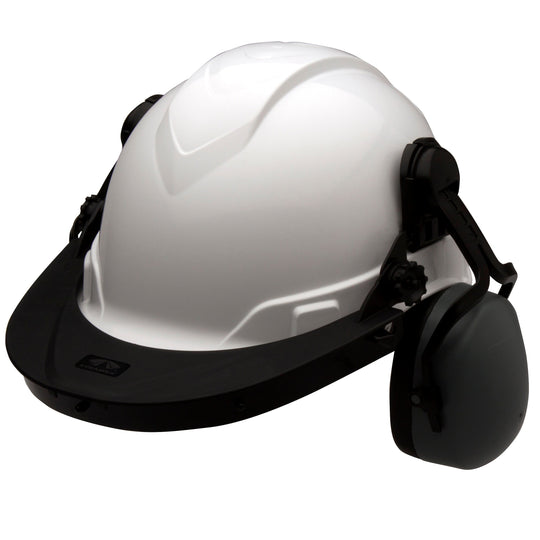 CM6010 Hard Hat Mounted Earmuff, Gray, NRR (Noise Reduction Rating) 22 ...