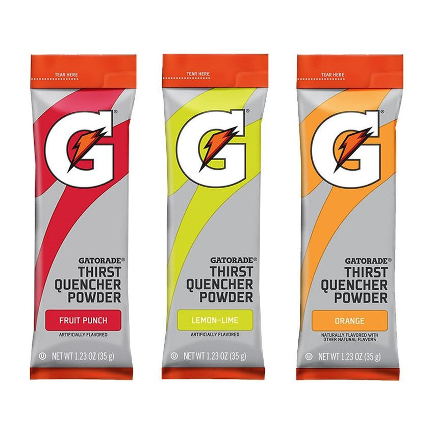 Gatorade 1.23 oz Powder Sticks (Each pack mixes with 20 fluid oz of wa ...