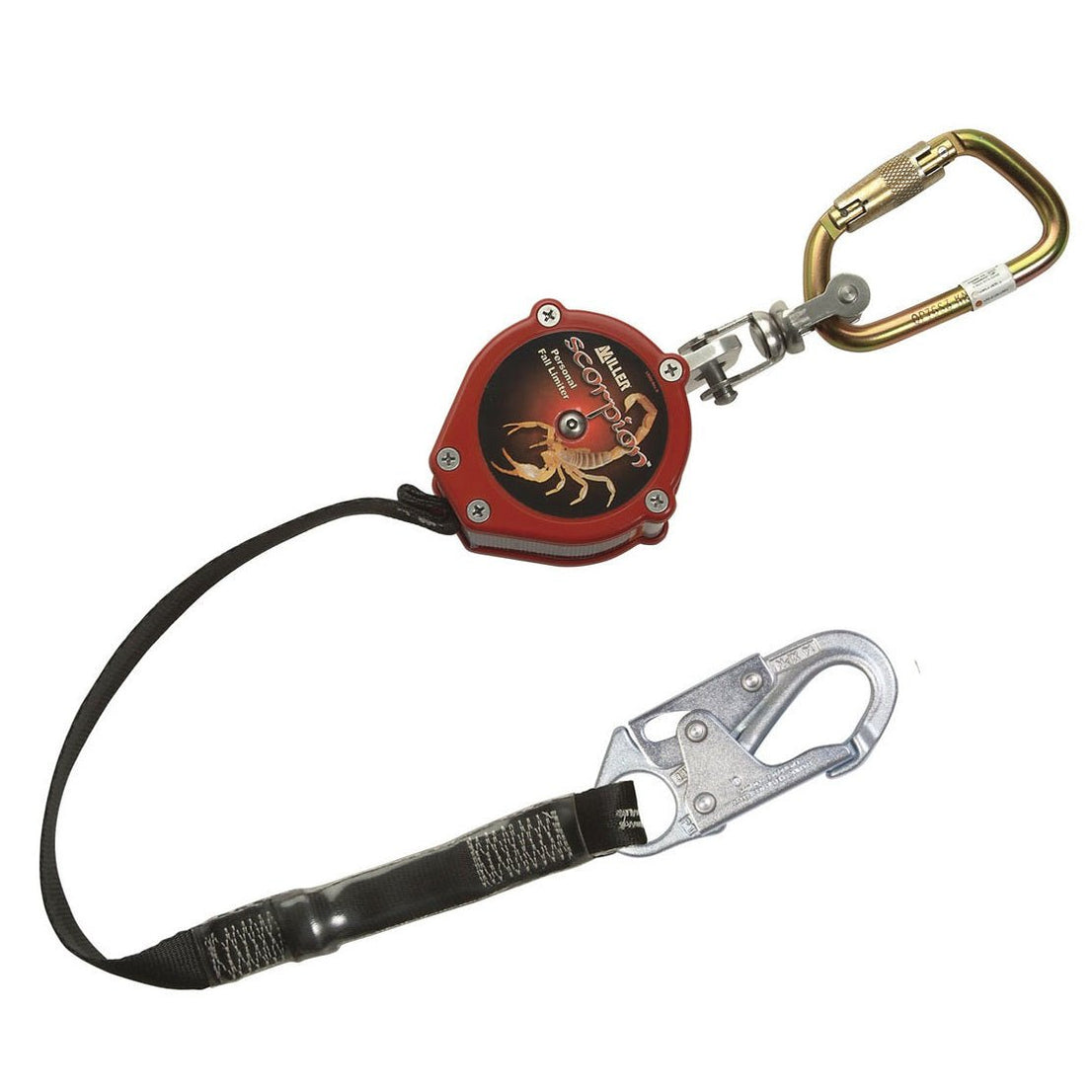 Miller Scorpion PFL-4-Z7/9FT Self-Retracting Lifeline with Steel Twist ...