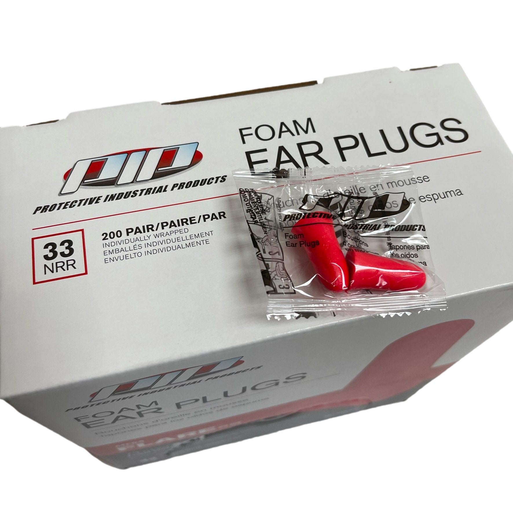 PIP Mega Flare Plus Disposable Soft Polyurethane Foam Ear Plugs, Uncor ...