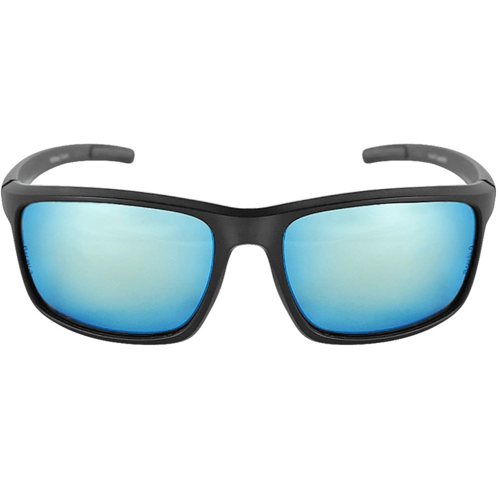 Pompano Ice Blue Mirror Performance Fog Polarized Lens Safety Glasses ...