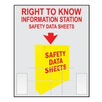 Right-To-Know Information Center, Safety Data Sheets, Wall Mount, 30 x ...