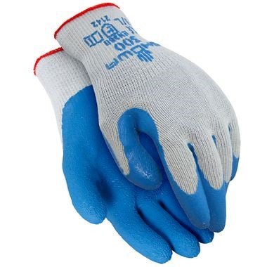 Showa Atlas 300 Palm-Dipped Rubber Coating Work Gloves, Blue — BHP ...